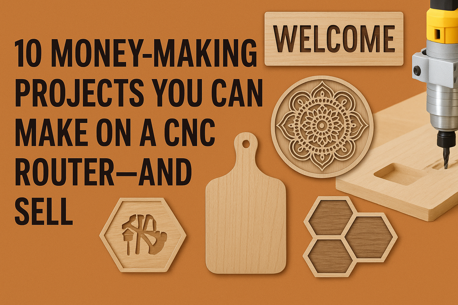 Projetos lucrativos que você pode fazer em uma fresadora CNC — e vende