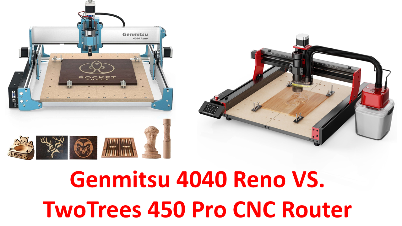 Genmitsu 4040 Reno vs TwoTrees TTC 450 Pro: Qual Router CNC de Mesa Vo
